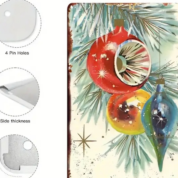 Posters and more | Wall Decor | Vintage Christmas Ornament Decorative ...